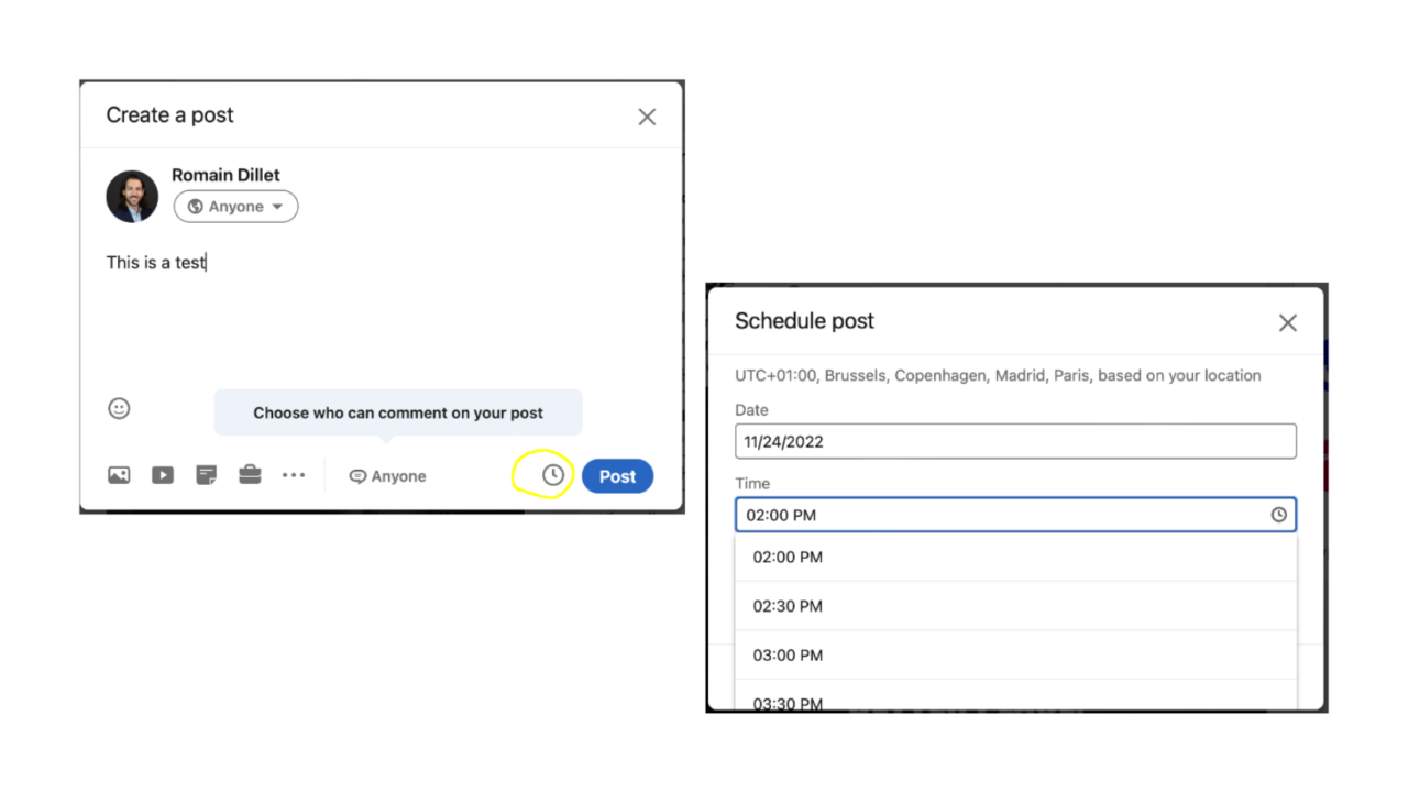 LinkedIn introduces native scheduling tool